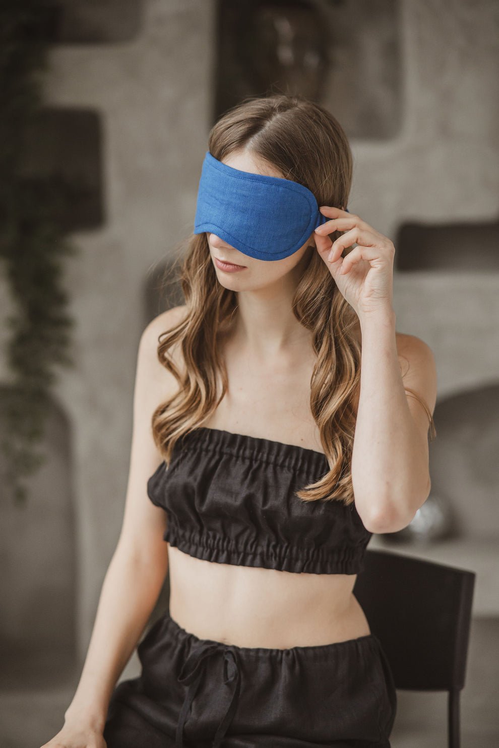 Linen Sleep Eye Mask in Various Colors
